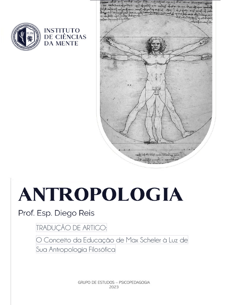 Educação e Antropologia em Max Scheler | PDF | Fenomenologia (Filosofia ...