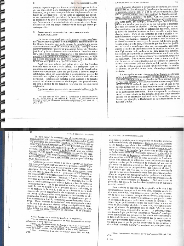 Nino Etica y DDHH Unidad 1 Concepto DDHH | PDF