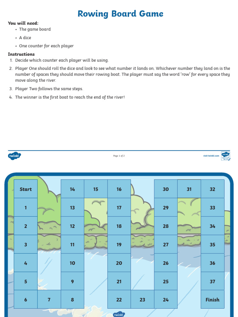 Rowing Board Game | PDF