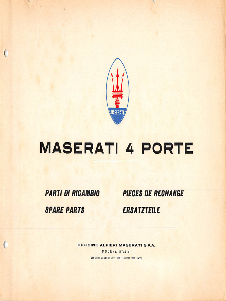 QP1 Parts Manual | PDF