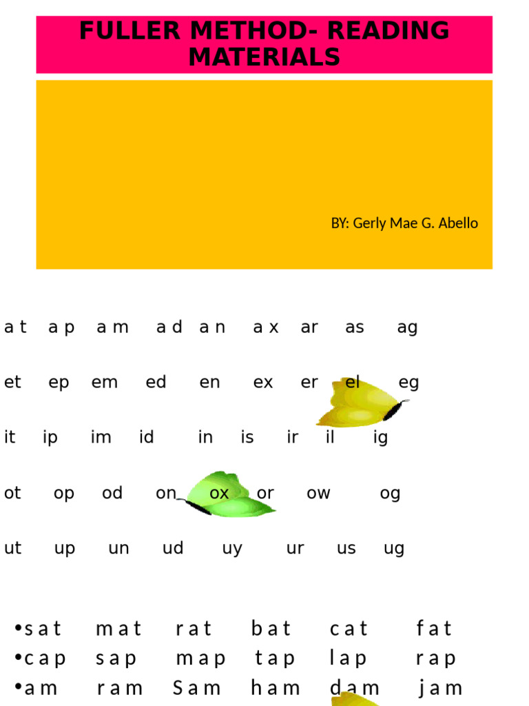 Fuller Method Reading Materials | PDF