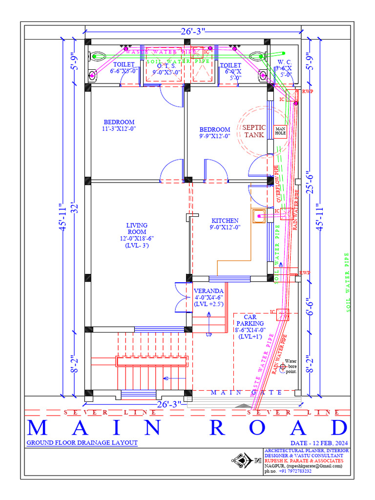 Residential Drainage Layout Plan | PDF | Water Treatment | Water Pollution