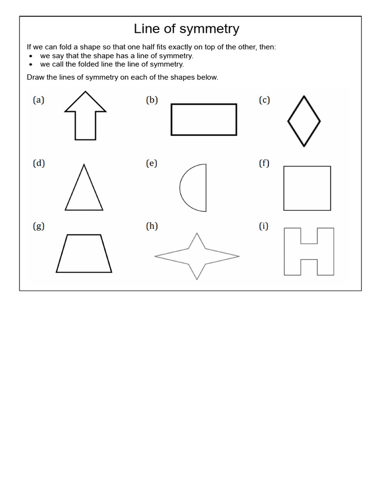 Intervention Line of Symmetry | PDF