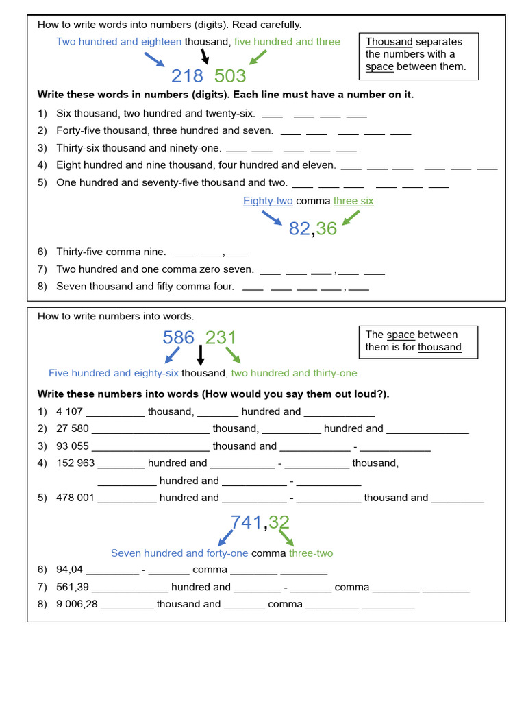 Intervention Numbers To Words | PDF