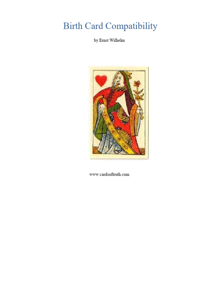 Birth Card Compatibility | PDF | Planets | Jupiter