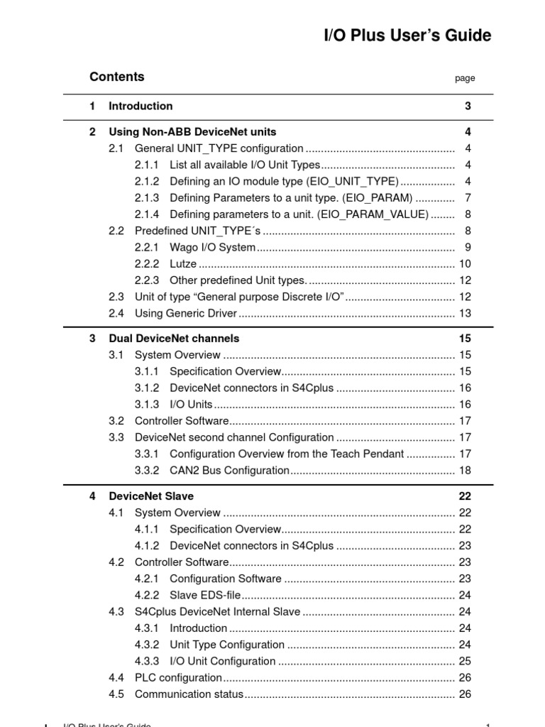 IO Plus Manual | PDF | Parameter (Computer Programming) | Input/Output