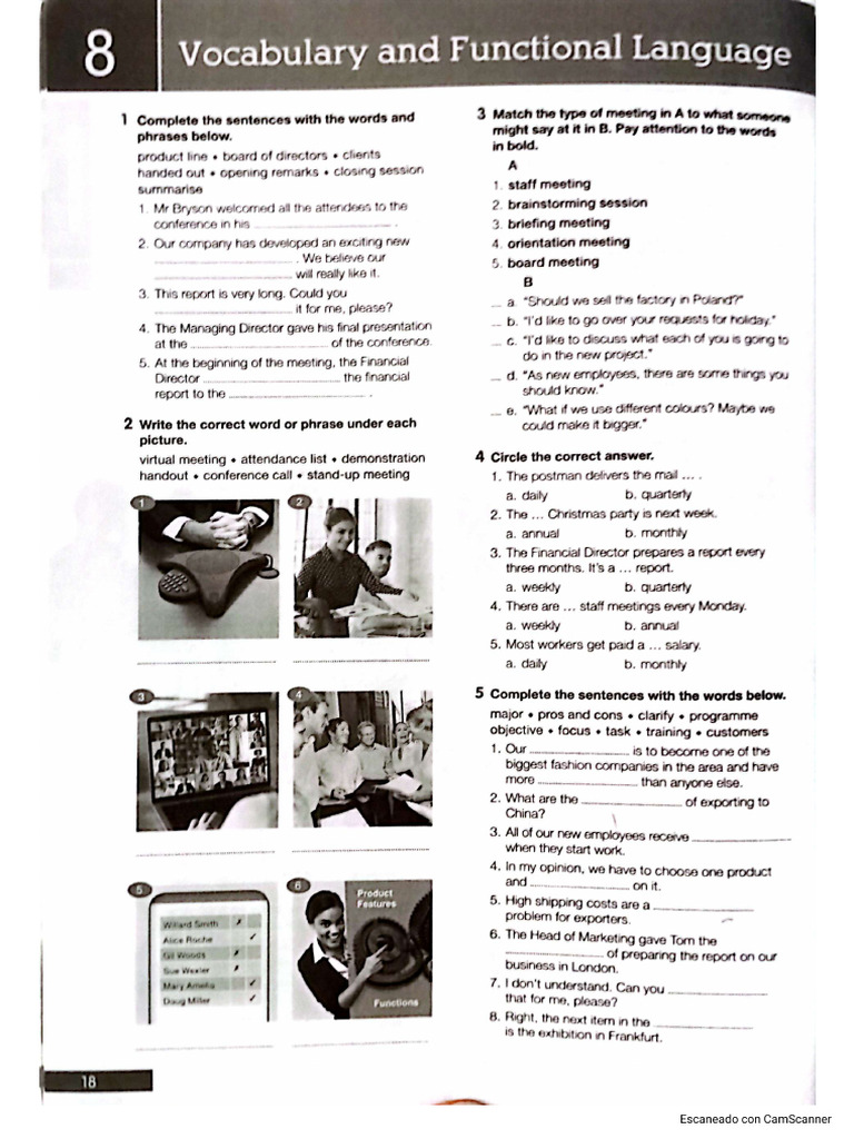 WS3.5 Vocabulary - Review U8 | PDF