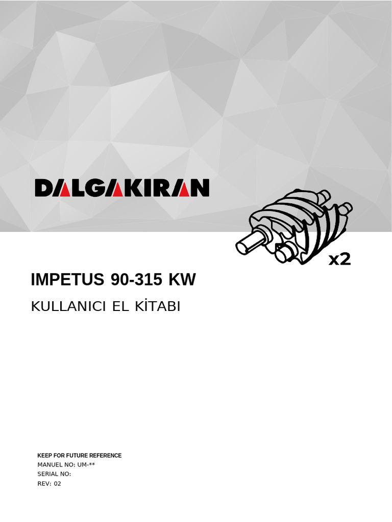 IMPETUS 90-315 KW KULLANICI EL KİTABI | PDF