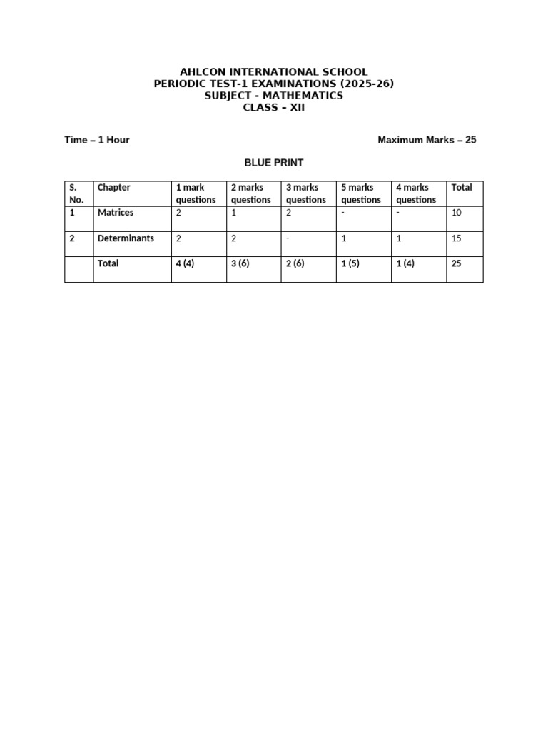 BP Xii Math Pt1!25!26 | PDF