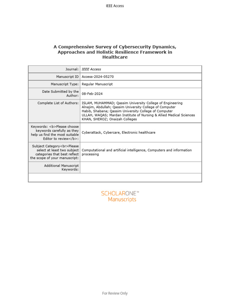 Access-2024-05270 Proof Hi | PDF | Security | Computer Security