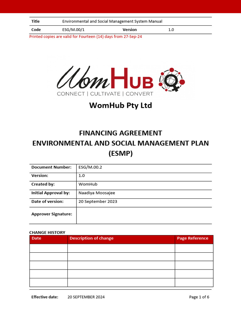 Esmp Manual Womhub Final v1 | PDF | Business