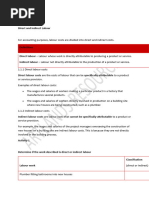 Direct vs Indirect Labour Explained | PDF | Business