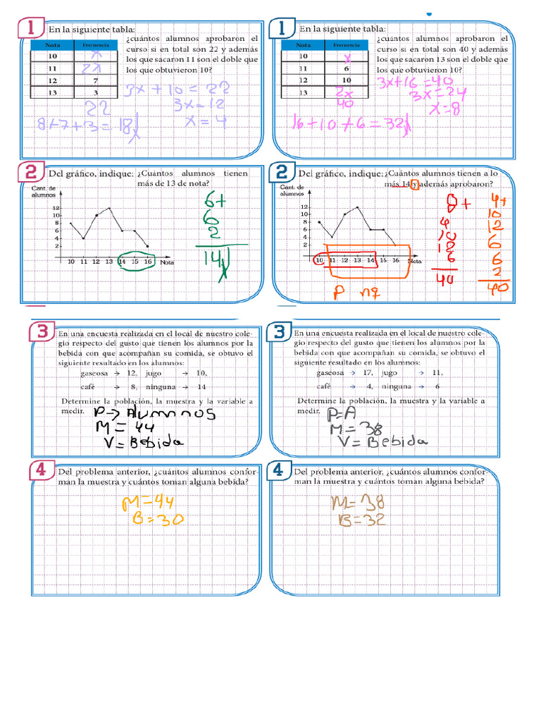 Ejercicios Estadistica 2do | PDF