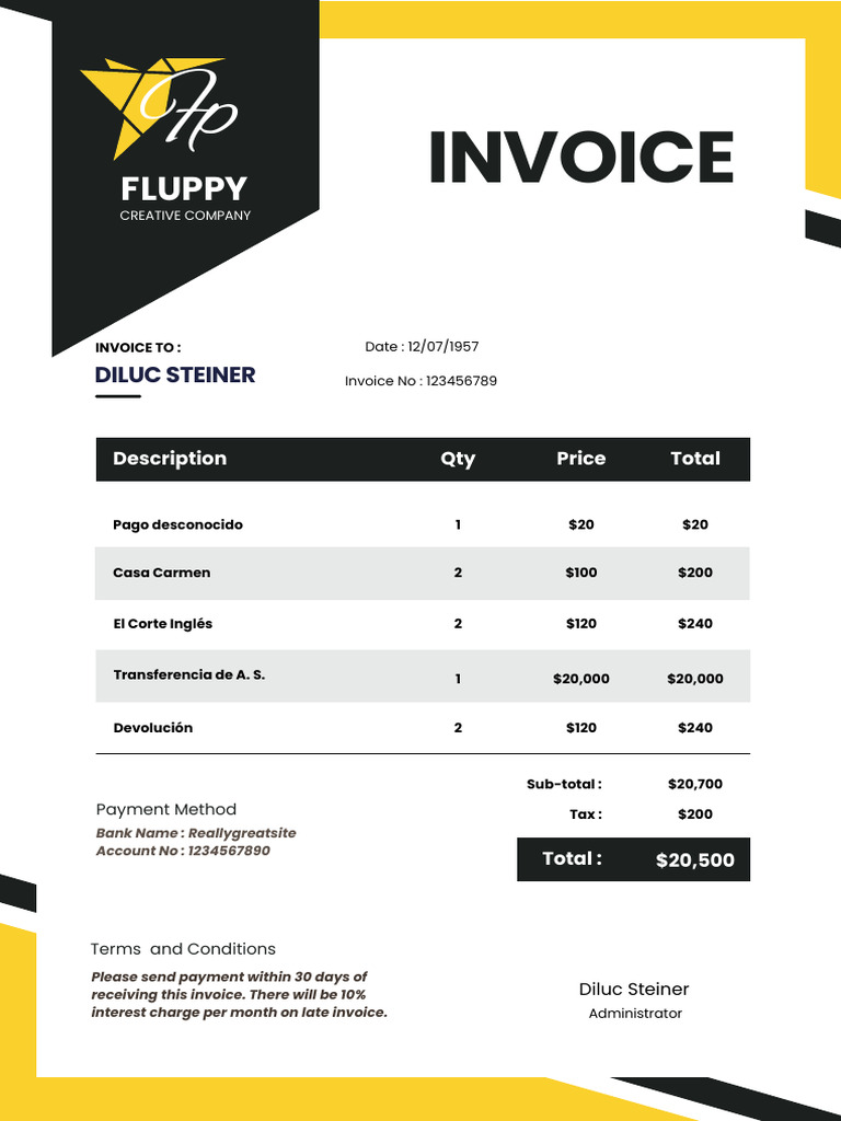 Minimalist Simple Business Imvoice | PDF
