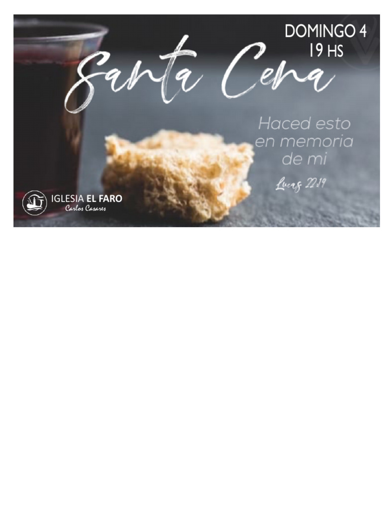 Cena Del Señor Mayo 25 | PDF