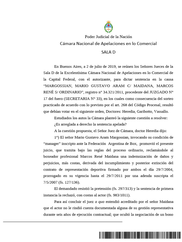 Margossian Mario Gustavo Aram C. Maidana Marcos Rene S.ordinario | PDF ...