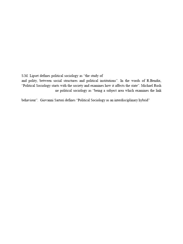 SOC 330-Political Sociology Material | PDF | State (Polity) | Power ...
