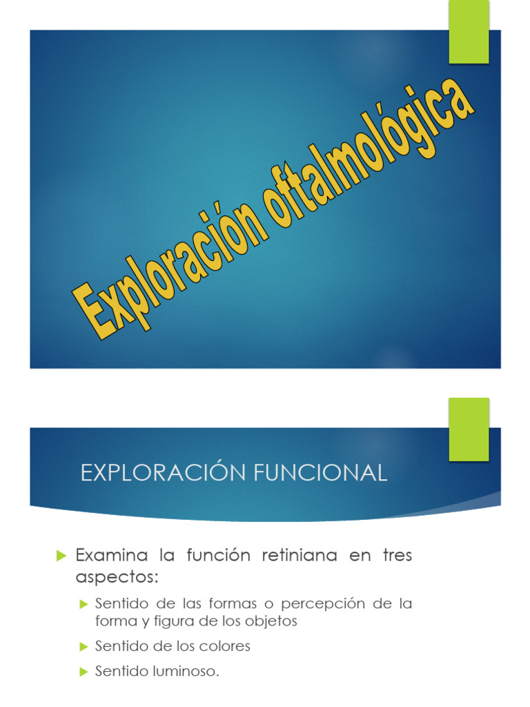 Exploración Oftalmológica UV 2023 | PDF | Ojo humano | Percepción visual