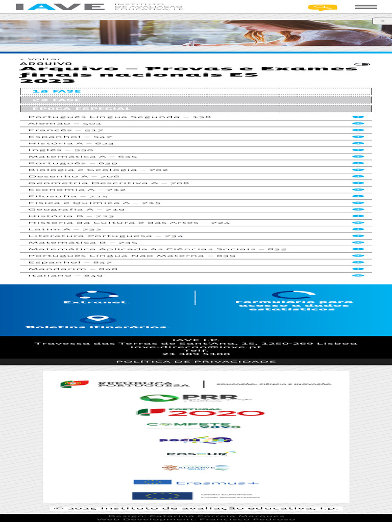 IAVE Arquivo - Provas e Exames Finais Nacionais ES | PDF