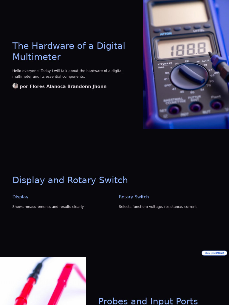 The Hardware of A Digital Multimeter | PDF