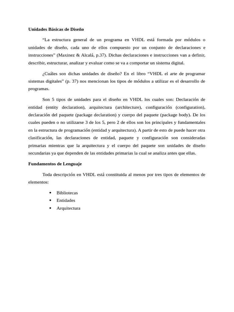 VHDL | PDF | Vhdl | Informática