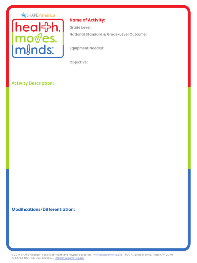 Physical Education Activity Guide | PDF