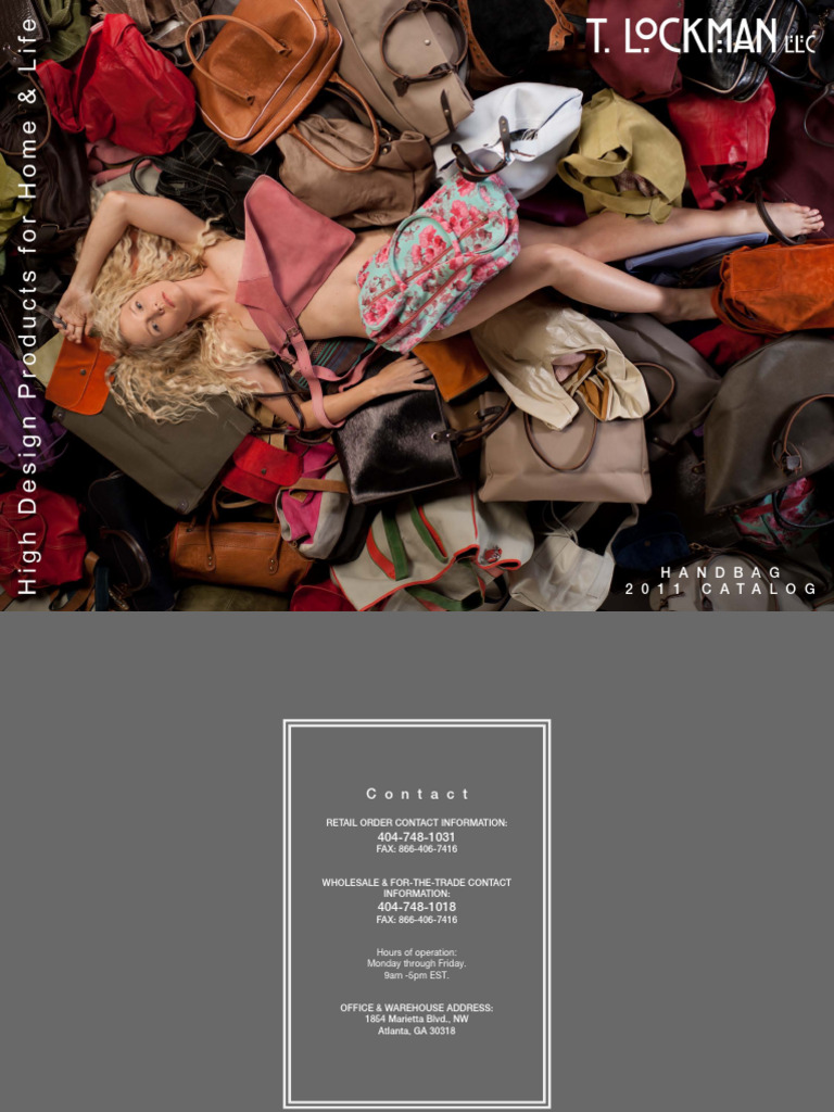 Tlockman Handbags Catalog (1) | PDF | Handbag