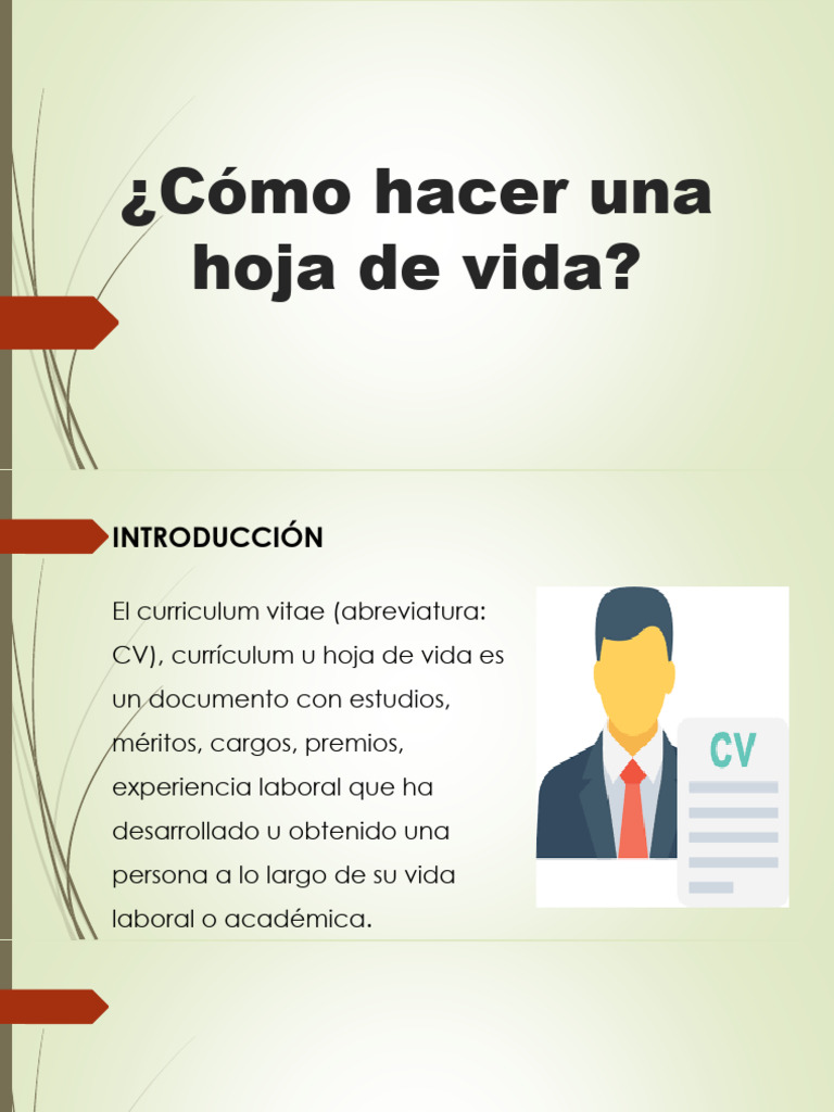 Cómo hacer una hoja de vida en PDF | PDF