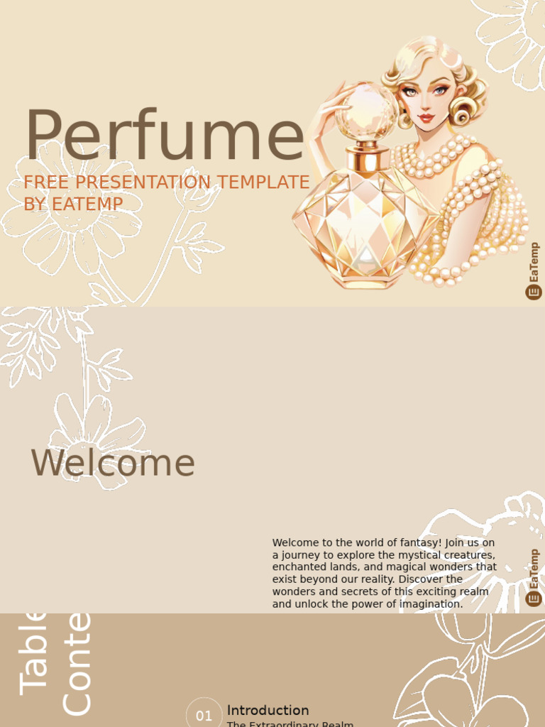 Perfume PowerPoint Template by EaTemp | PDF | Magician (Fantasy) | Fantasy