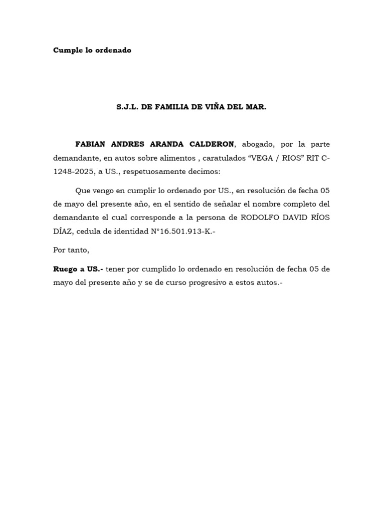 Cumple Lo Ordenado Lorena | PDF