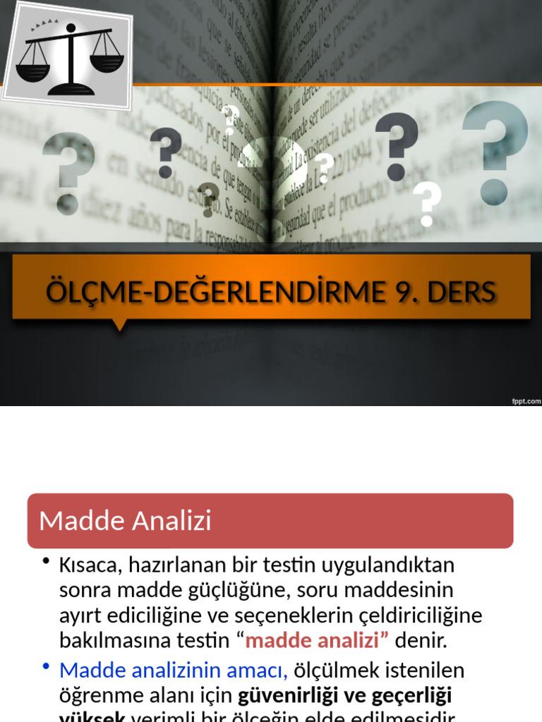 Hafta (Madde Analizi) | PDF