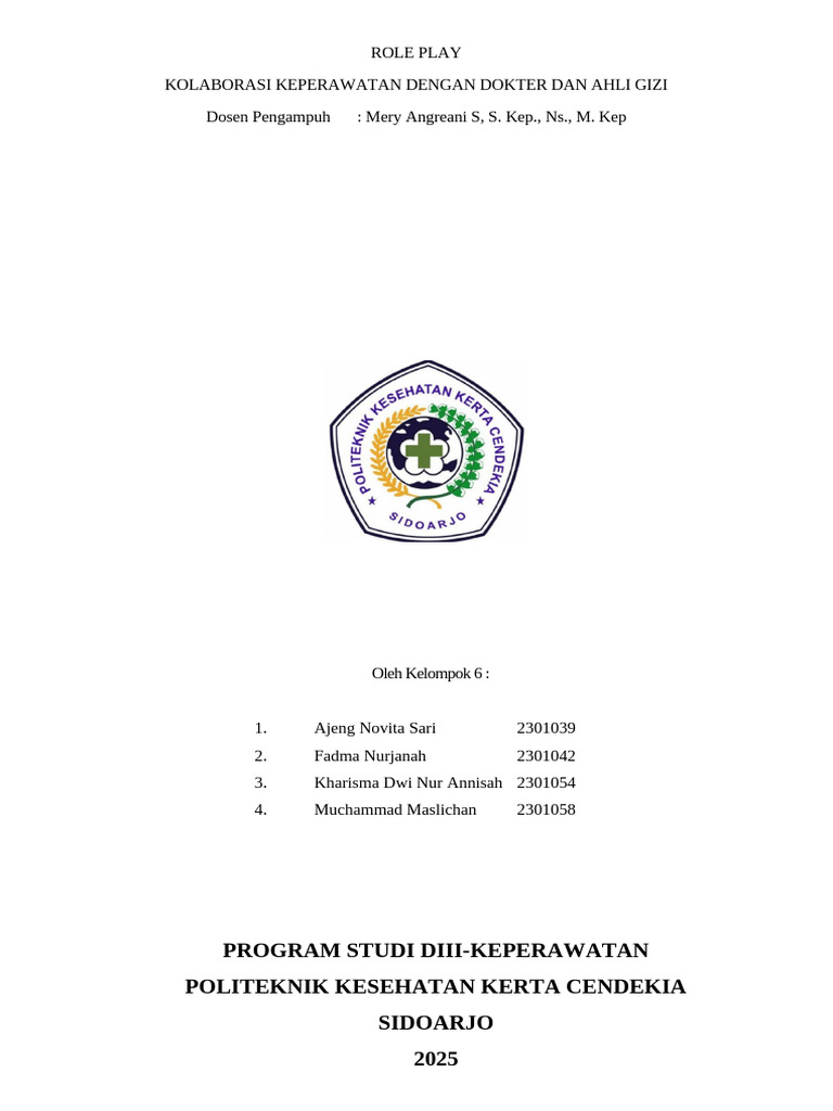 Skenario Kolaborasi Tim - Kesehatan (6) DM | PDF
