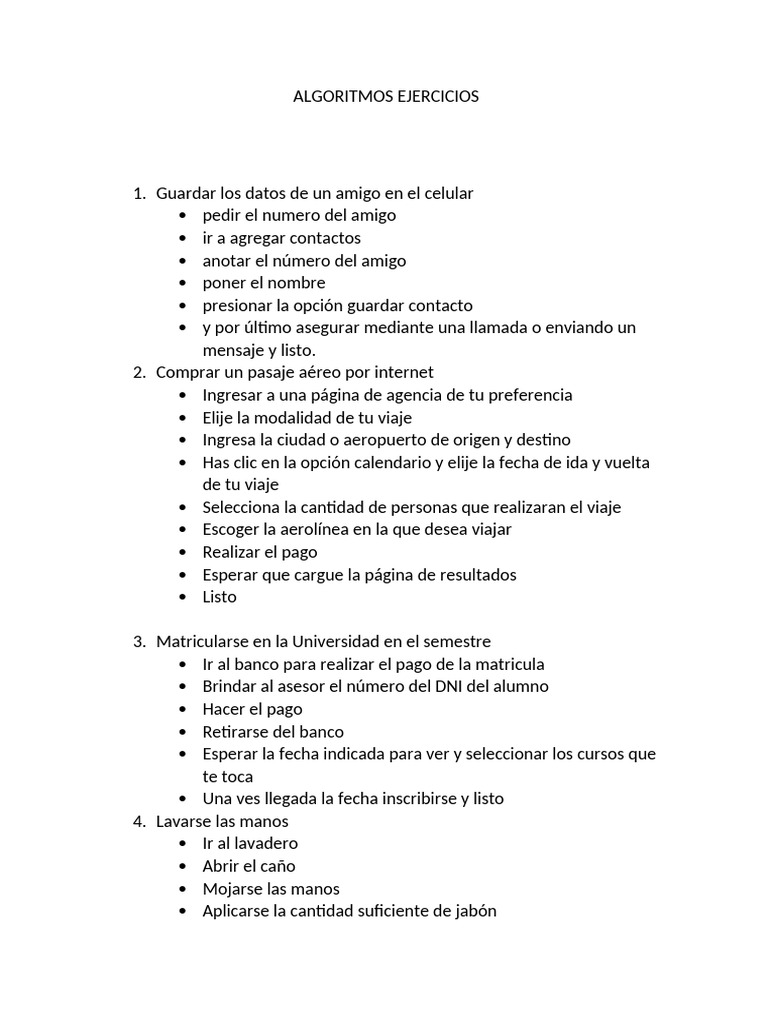 Tarea de Algoritmos | PDF