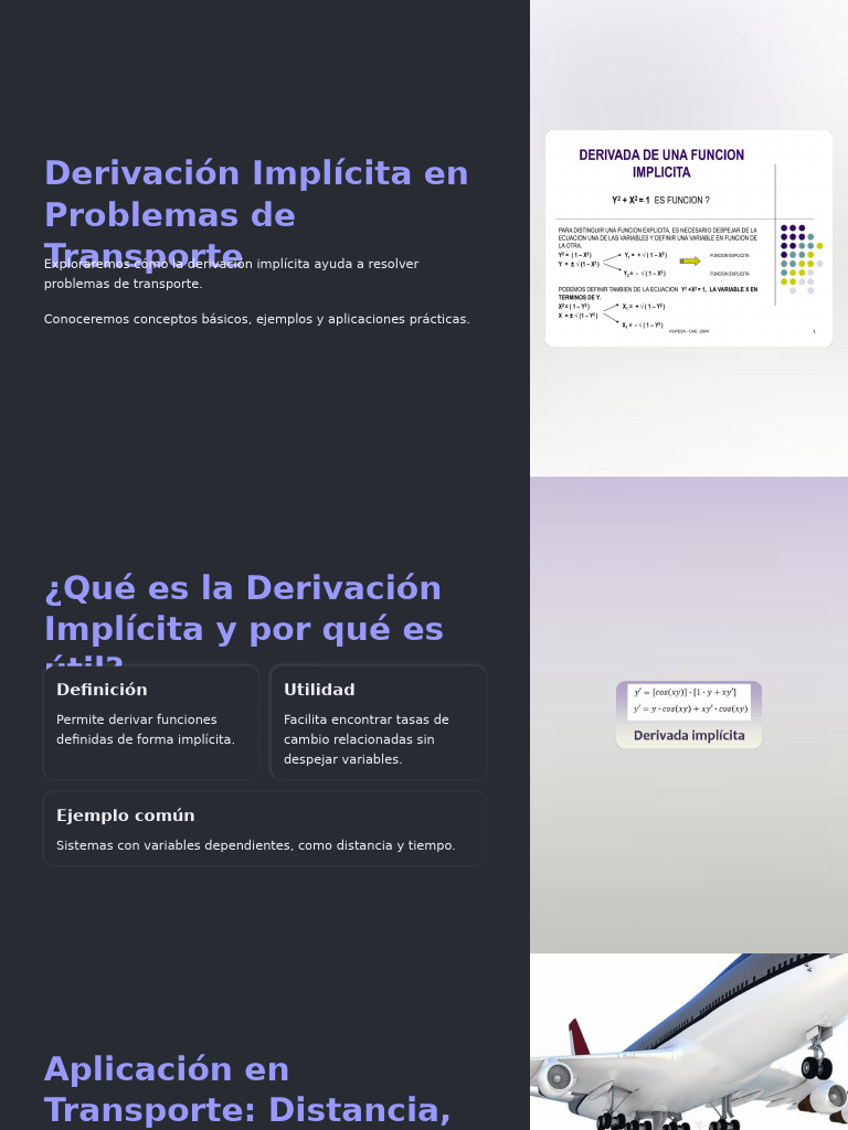 Derivacion Implicita en Problemas de Transporte | PDF