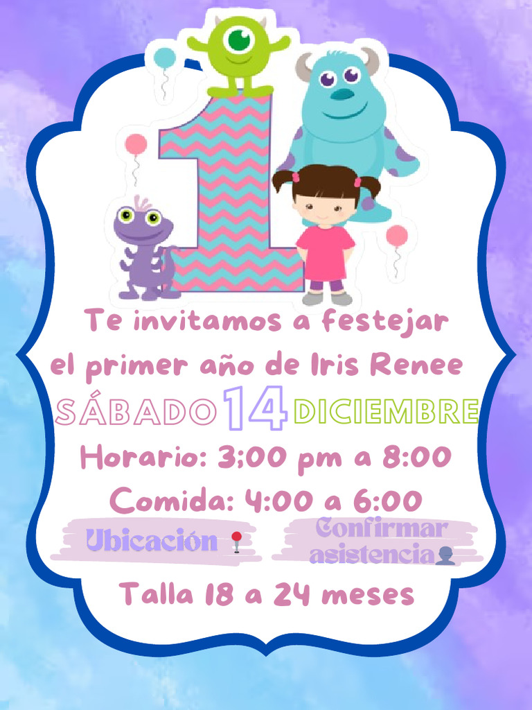 Invitación Iris Renee | PDF