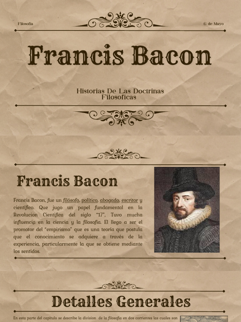 Francis Bacon | PDF | Razonamiento inductivo | Francis Bacon