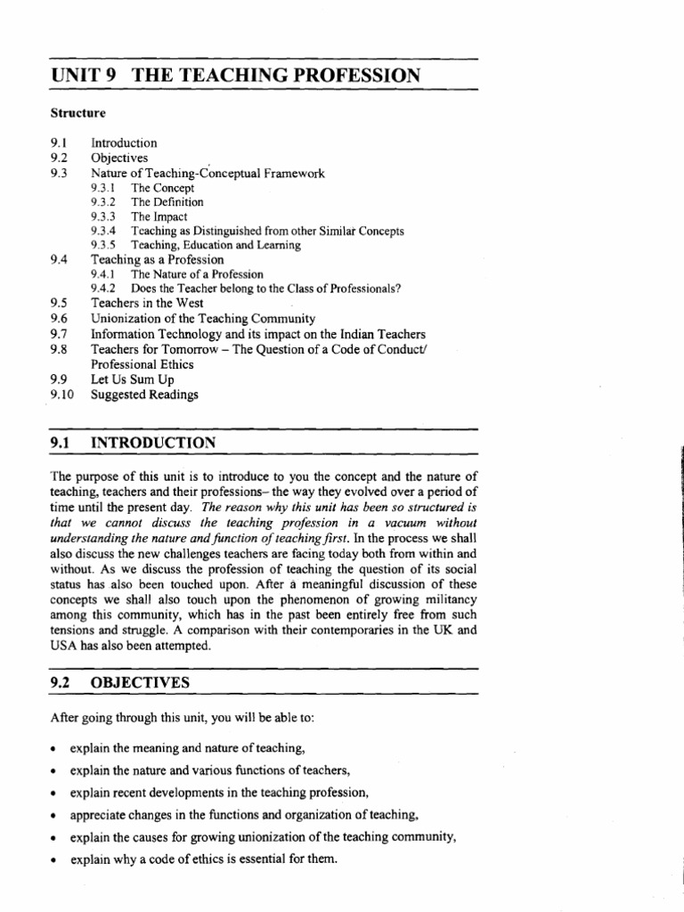 The Teaching Profession | PDF | Profession | Teachers