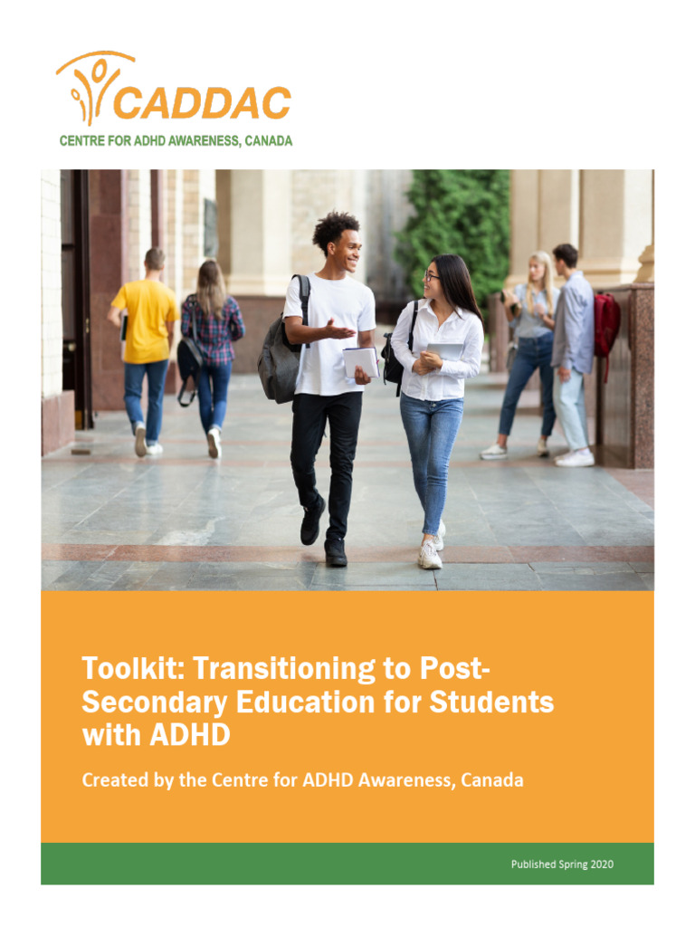 Transitioning To Post-Secondary Education For Students With ADHD Toolkit | PDF | Attention ...