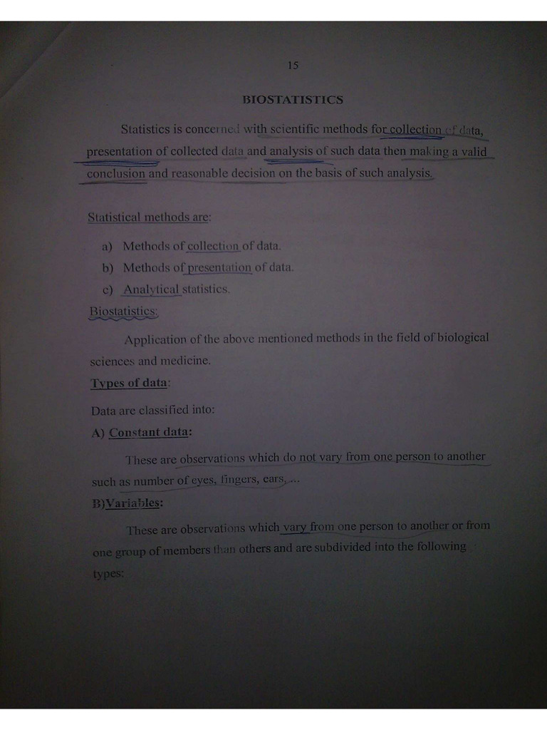 Biostat Handout Pages 15-57 | PDF