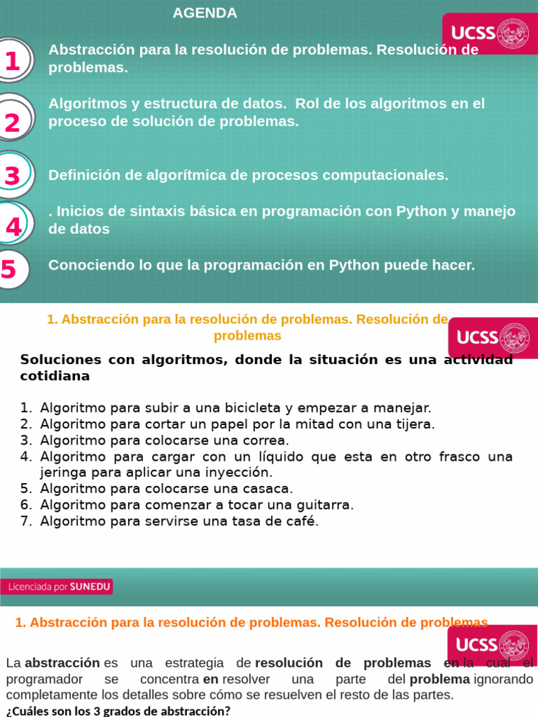 Semana 11-Python - 1 | PDF | Abstracción | Algoritmos
