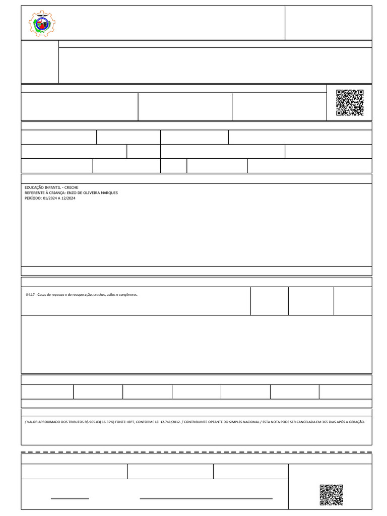 Nfse Weber Clei Dos Santos (Enzo) | PDF