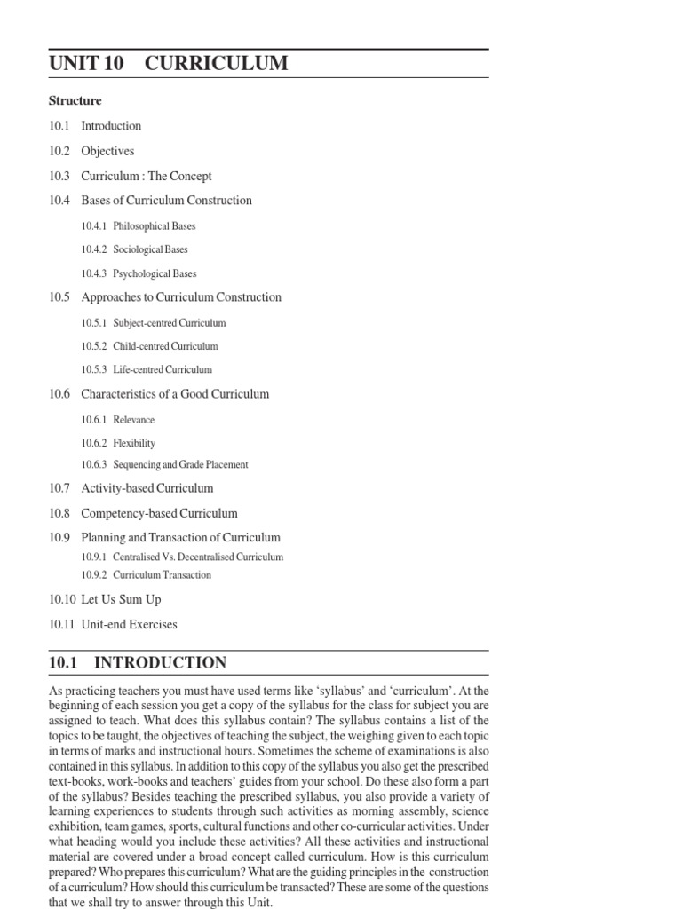 Curriculum Paper | PDF | Curriculum | Philosophy Of Education