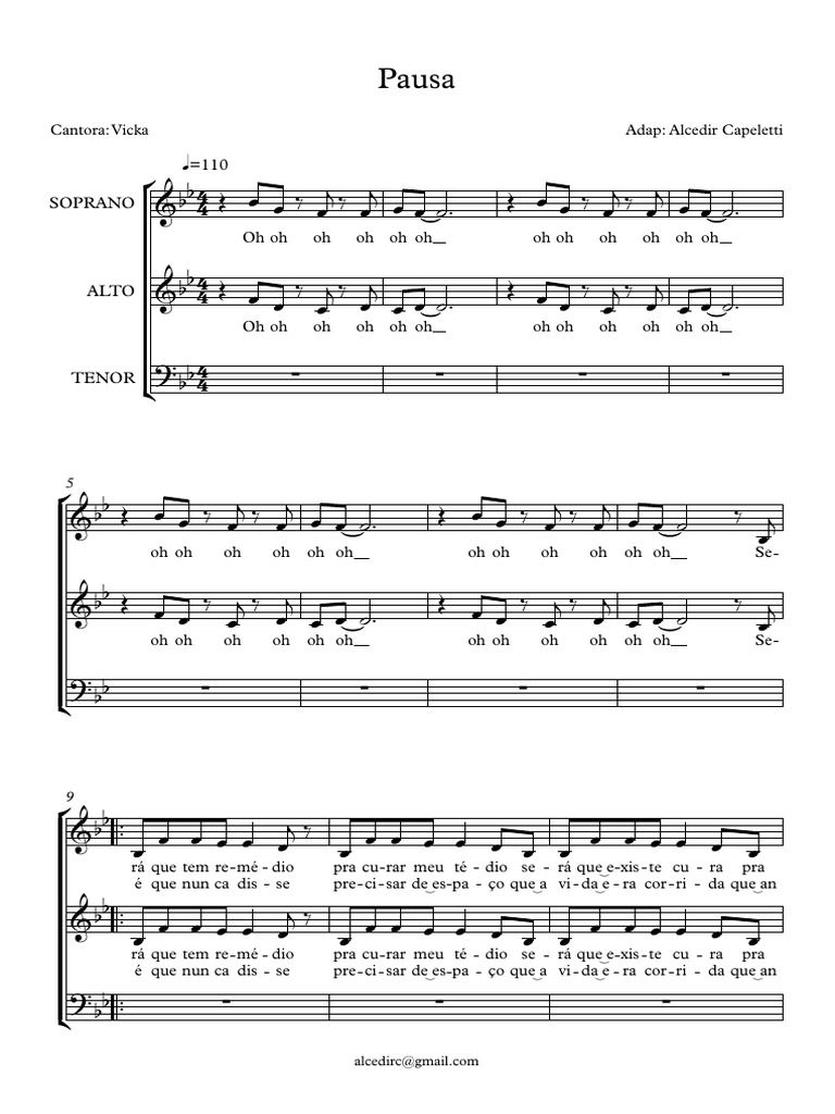 Pausa - Partitura Completa | PDF