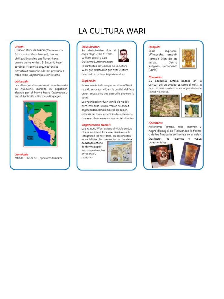La Cultura Wari | PDF