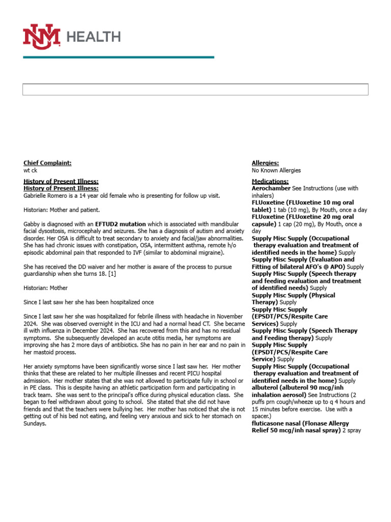 Clinic Note - Pediatric 01-09-2025 | PDF | Vaccines | Diseases And ...