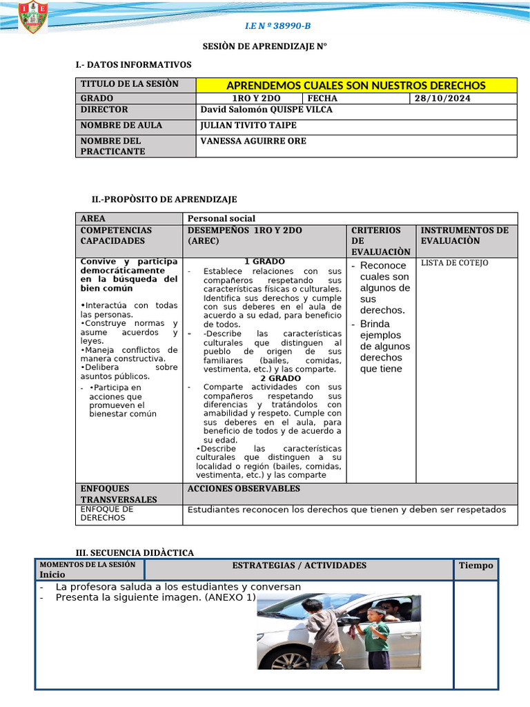 Conocemos Nuestros Derechos | PDF | Evaluación | Aprendizaje
