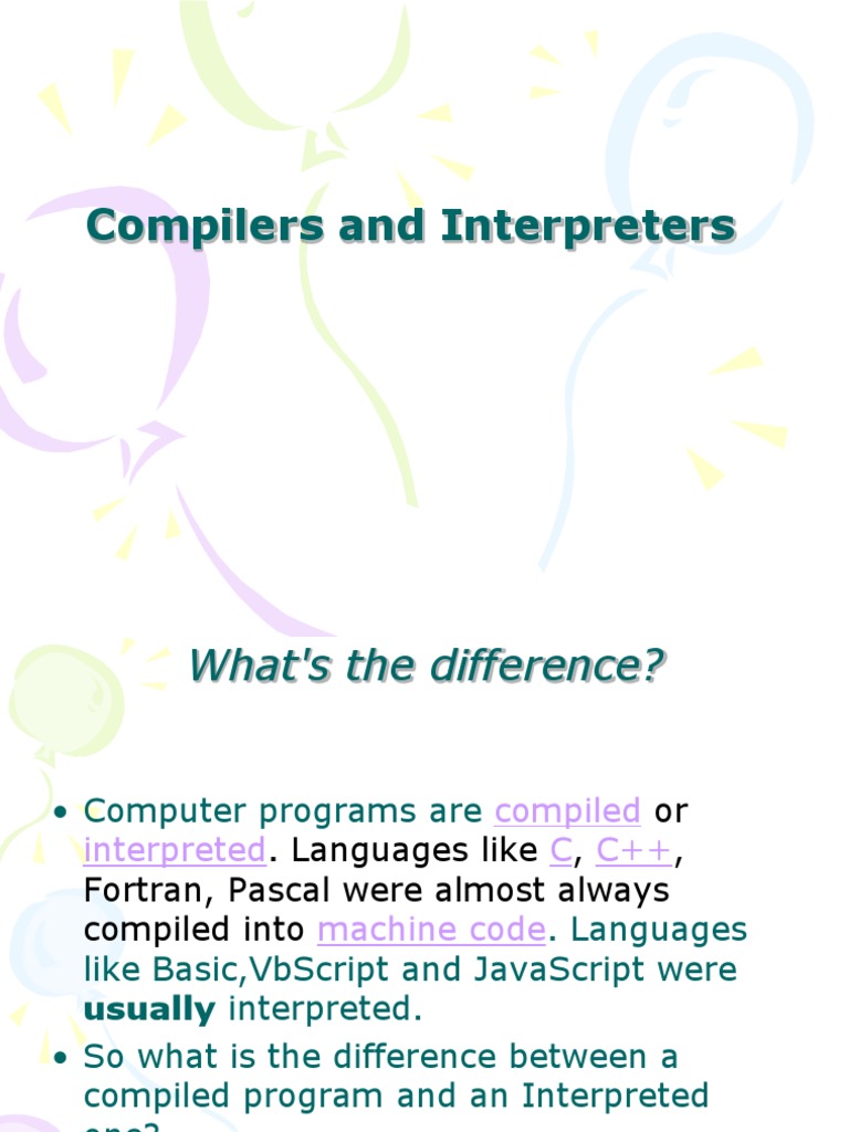 Compilers and Interpreters | PDF | Compiler | Source Code