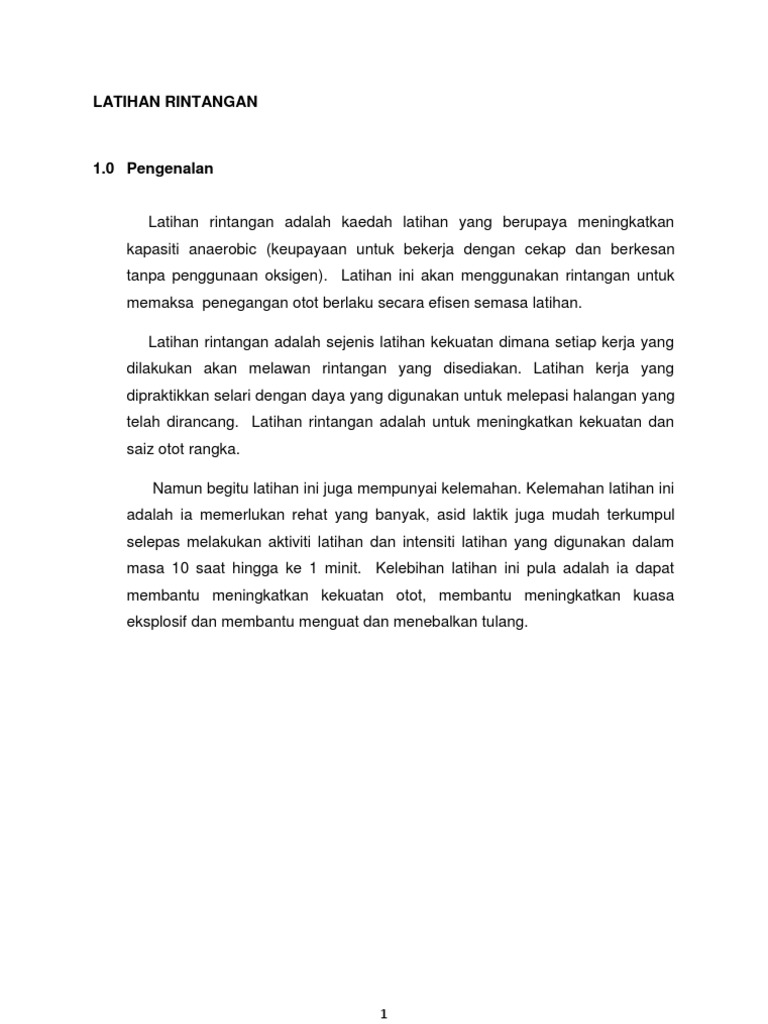 Latihan Rintangan | PDF