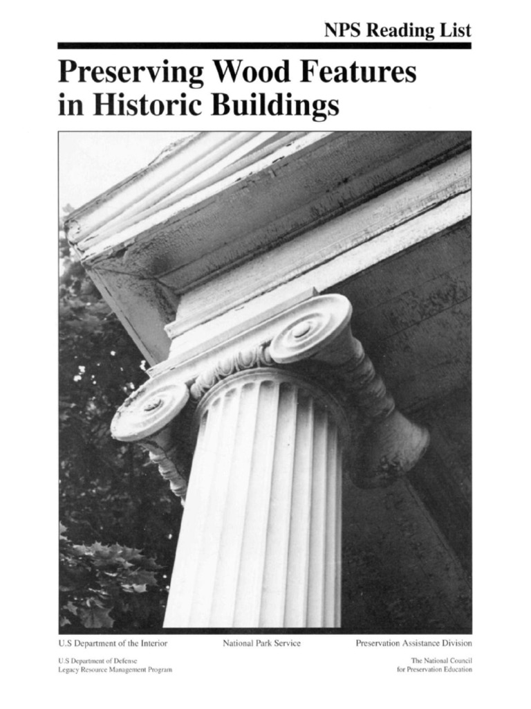 Preserving Wood Features in Historic Buildings | PDF | Carpentry | Wood