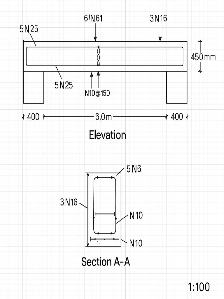 Beam Detail Drawing 1-100 | PDF